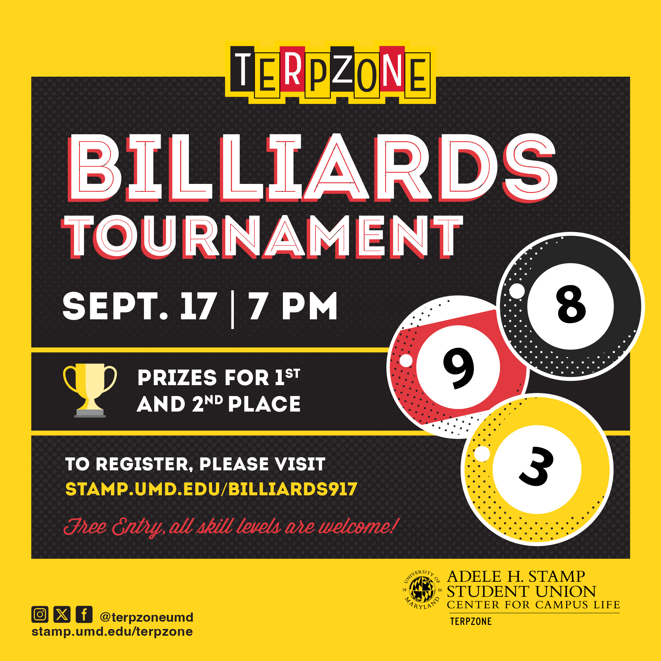 Billiards Tournament | Adele H. Stamp Student Union