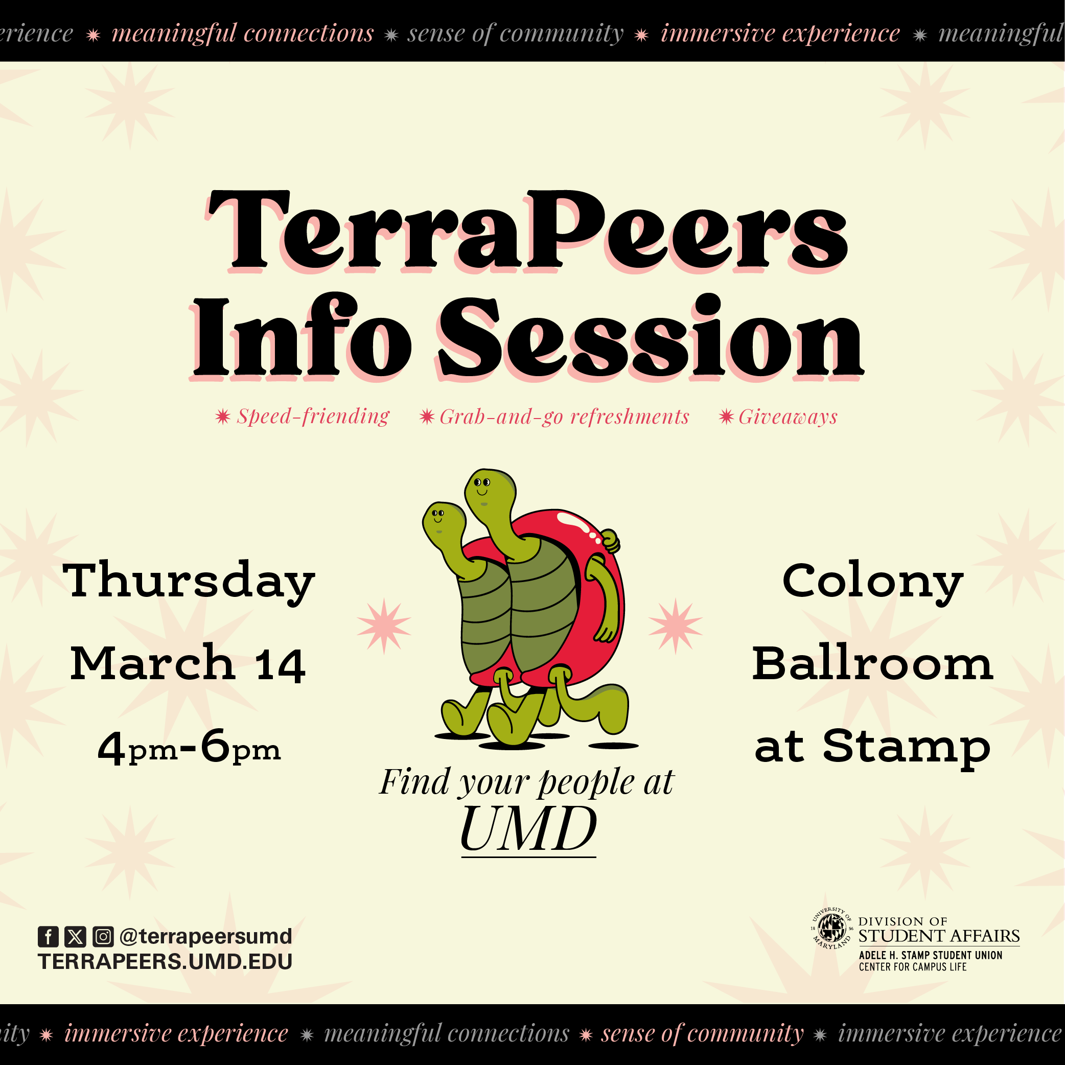 TerraPeers Info Session | Adele H. Stamp Student Union